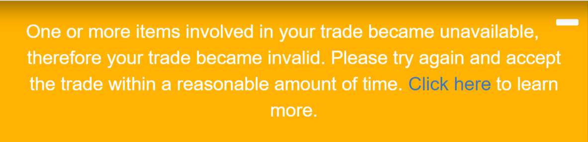STN.Trading Help - Expired TradeOffer